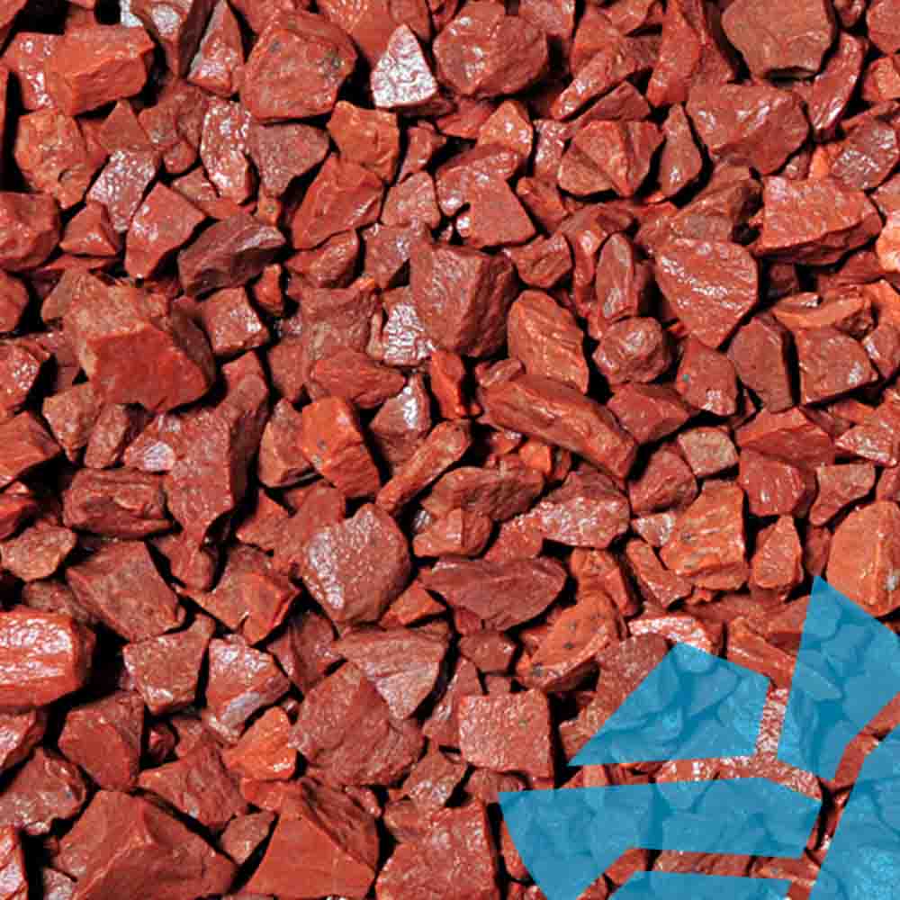 Bulk bag red granite 10-20mm Chippings | Rose Building Supplies
