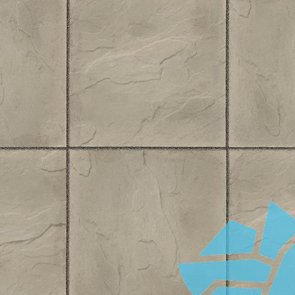 Stonemarket Ryton Riven Concrete Paving Slabs 600x600x38mm Natural/Grey ...