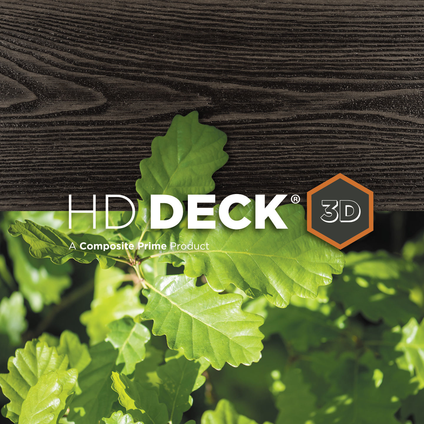 Composite Prime HD Deck 3D 146x25mm Decking Board 3.6m Burnished Oak ...
