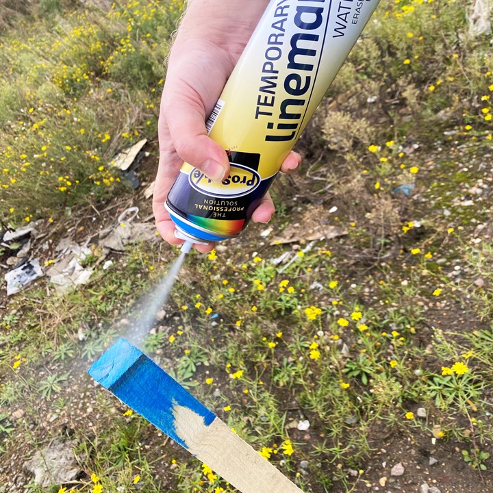 ProSolve Temporary Line Marking Paint Aerosol 750ml Blue | Rose ...