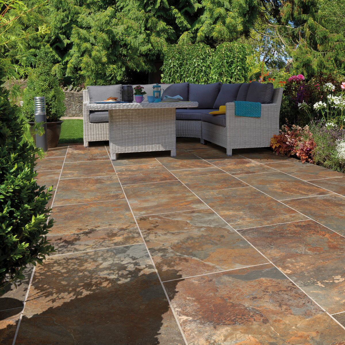 Pavestone Dolomite Mars Rust Porcelain Paving 1000x500mm Pack of 10 (5m2) | Rose Building Supplies