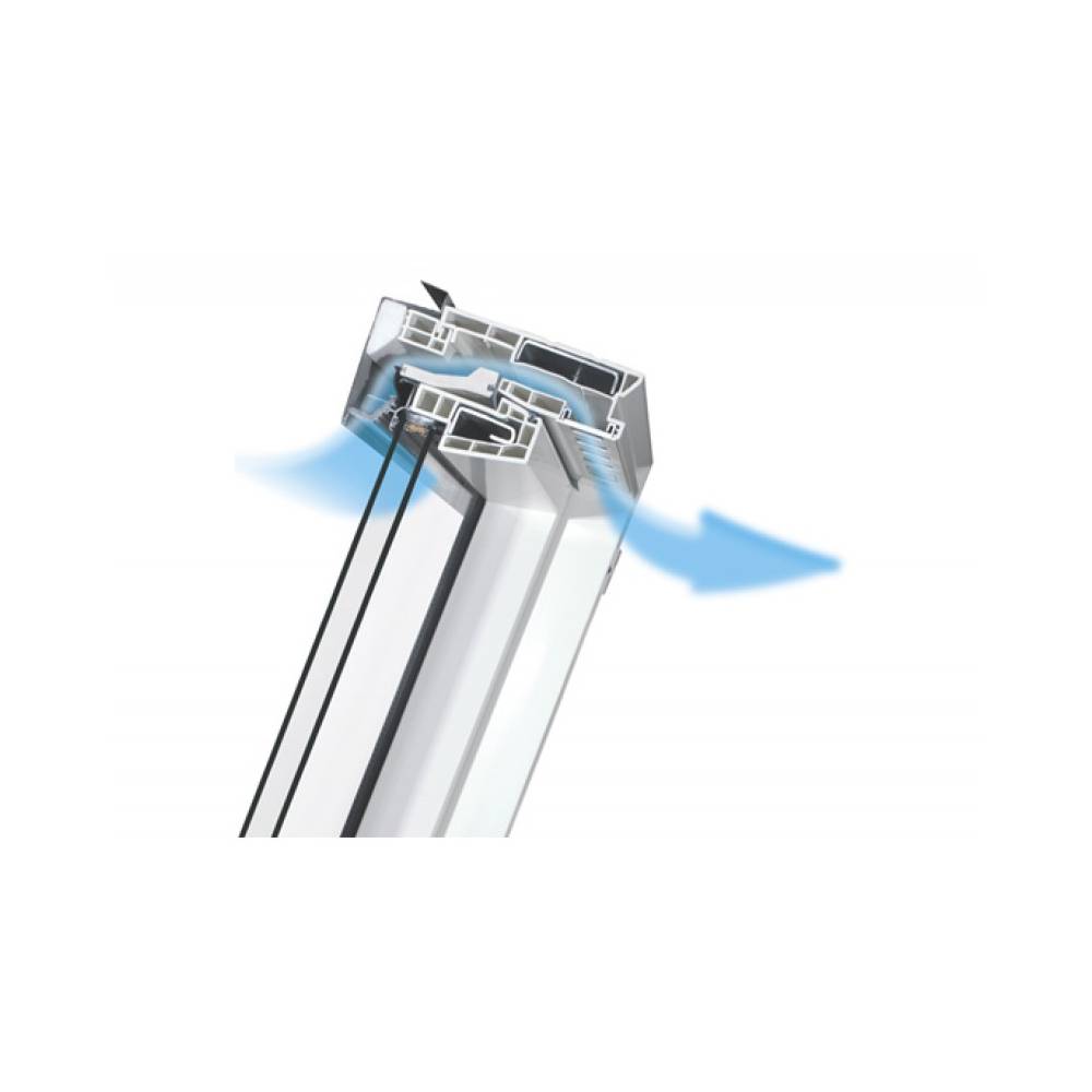 Fakro PTP-V P2 05 780x980mm White UPVC Centre Pivot Window | Rose ...