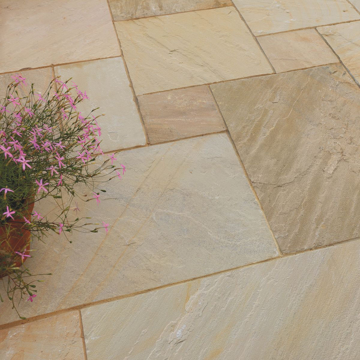 Natural Indian Sandstone Paving Slabs 19.5m2 Project Pack 22mm ...