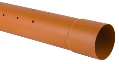 Underground 110mm x 6m Blown Socket Perforated Pipe B4023 | Rose ...